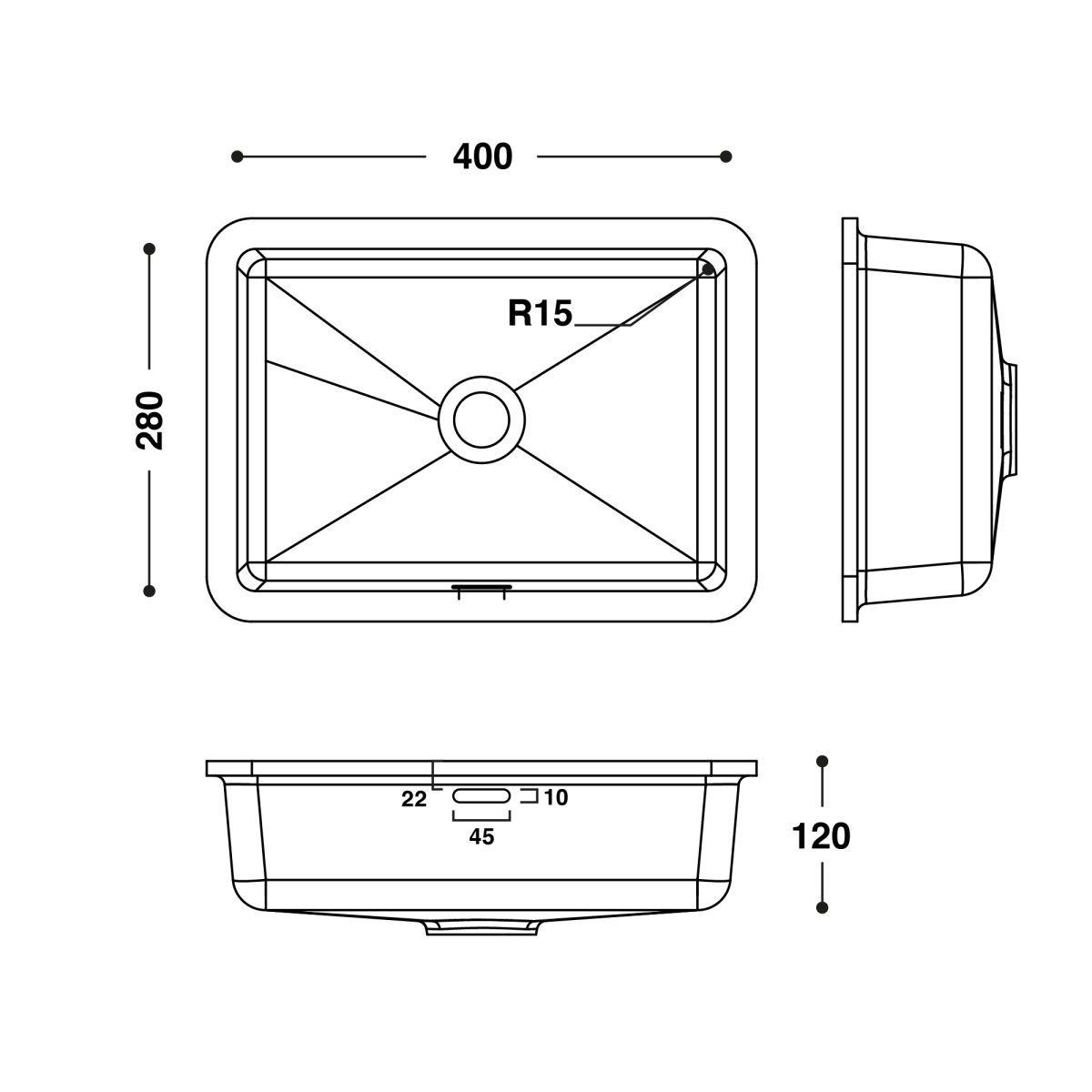 HI-MACS® CB402 Basin | Counter Production Ltd