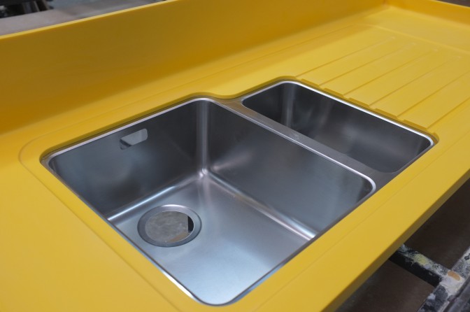 Imperial Yellow Corian® | Counter Production Ltd
