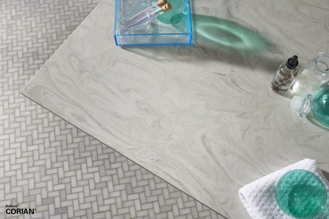 Corian Limestone Prima | Counter Production Ltd specialist fabricator